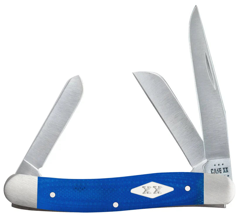 Case Knives Smooth Blue G-10 Medium Stockman with XX Diamond Shield - Saltillo, MS - Scruggs ...