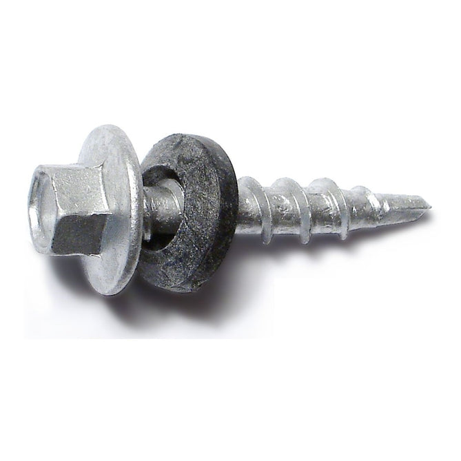 Midwest Fastener Silver Ruspert Coated Steel Hex Washer Head Pole Barn ...