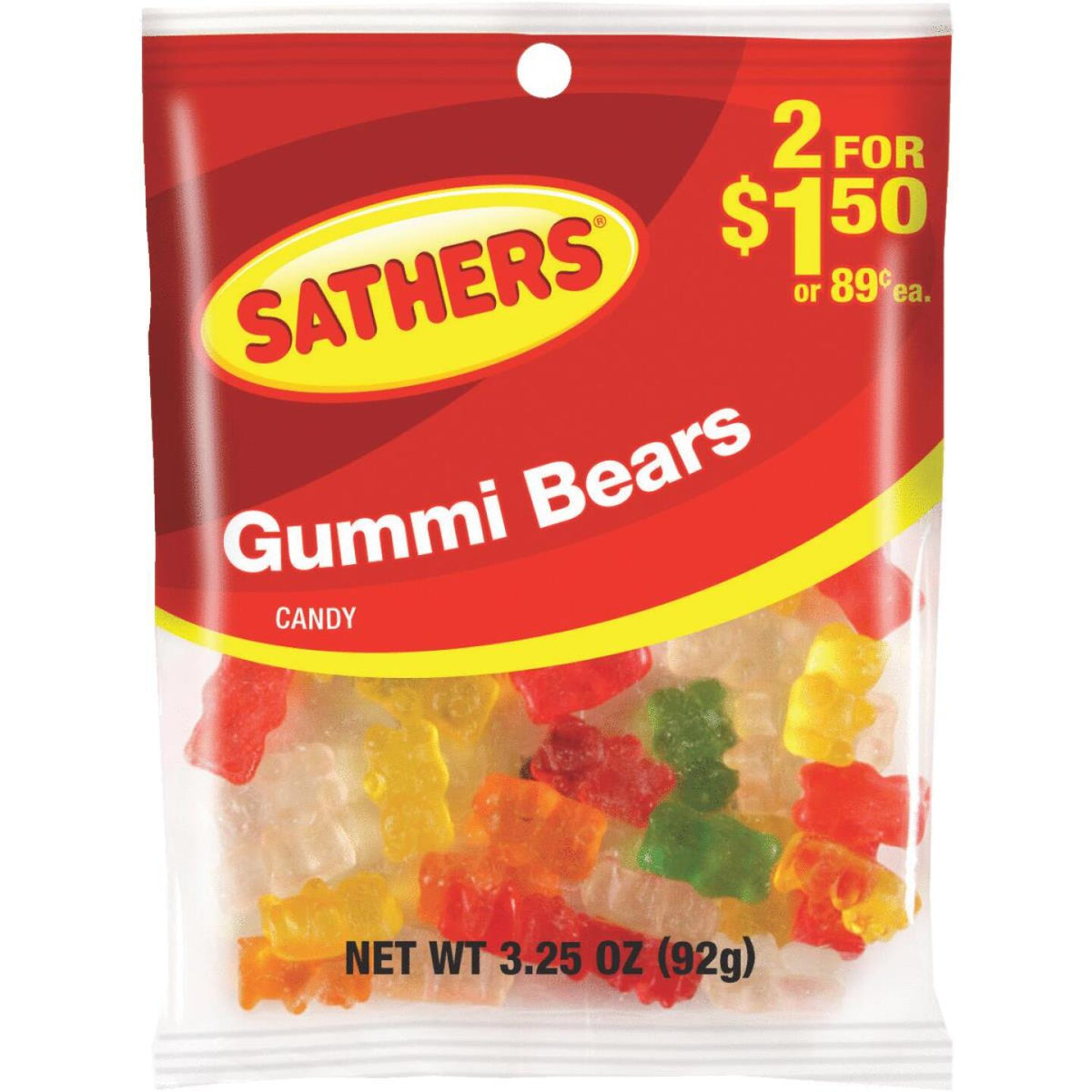 Sathers Assorted Fruit Flavors 3.25 Oz. Gummi Bears - Saltillo, MS ...