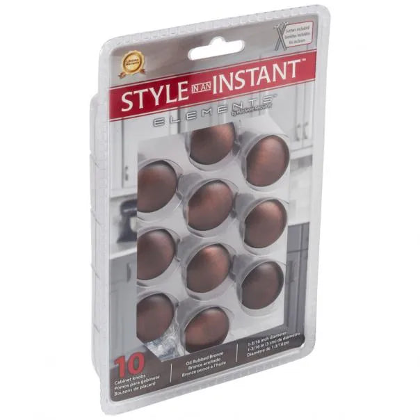 Hardware Resources Elements Madison Retail Packaged Cabinet Mushroom ...