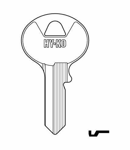 Hy-Ko VR3 Viro Key Blank Brass Nickel Plated - Saltillo, MS - Scruggs ...